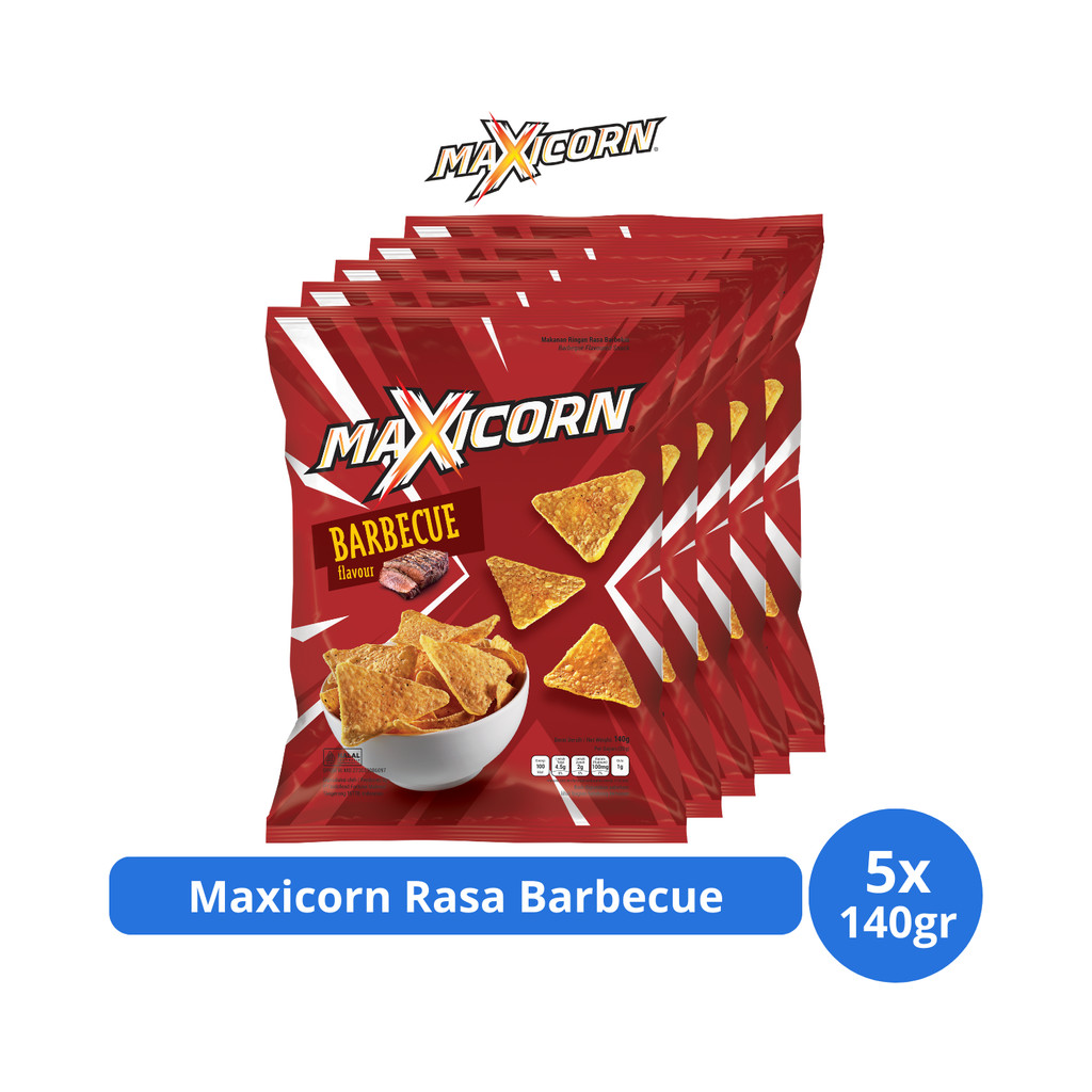 Jual Maxicorn Rasa Barbecue 140gr x 5 pcs | Shopee Indonesia
