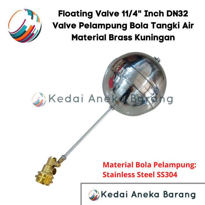 Jual Float Floating Valve Pelampung Tangki Air Stainless 11/4 11/4 ...