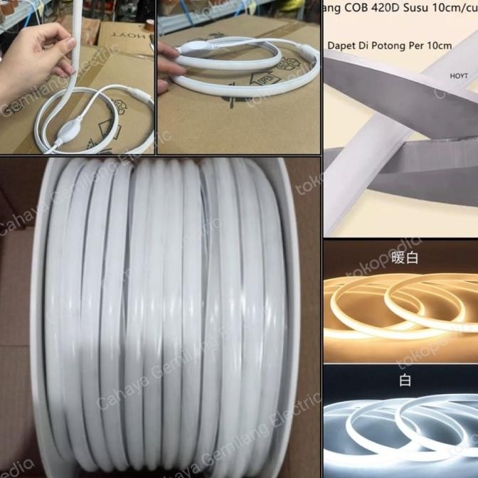 Jual Terbaru! Lampu Led Selang Cob Susu Ac 220V 220Volt 100M 100Meter ...