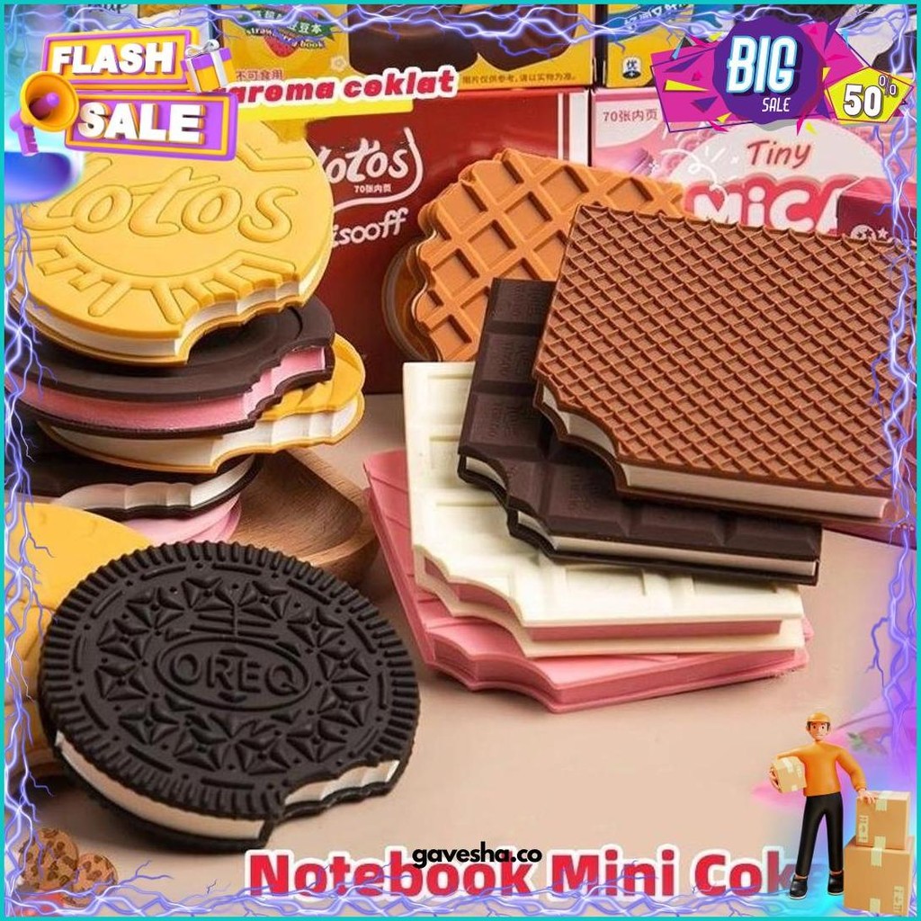 Jual Notebook Mini Motif Lucu Biskuit Cokelat Isi 80 Lembar Buku ...