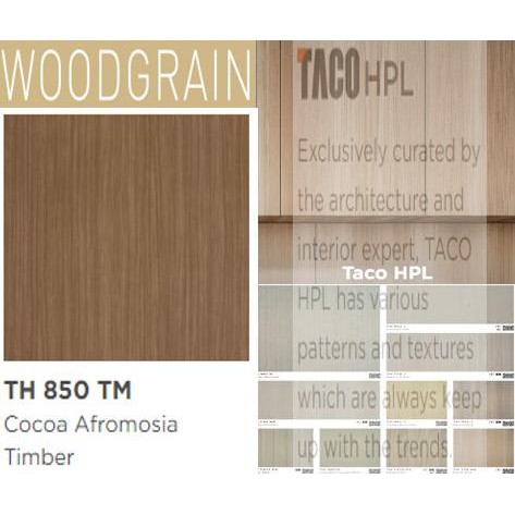 Jual Taco Hpl Woodgrain Th 850 Tm - Cocoa Afromosia Timber | Shopee ...