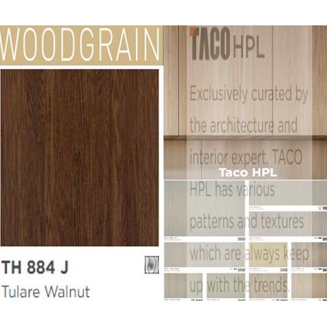 Jual Taco Hpl Woodgrain Th 884 J - Tulare Walnut | Shopee Indonesia