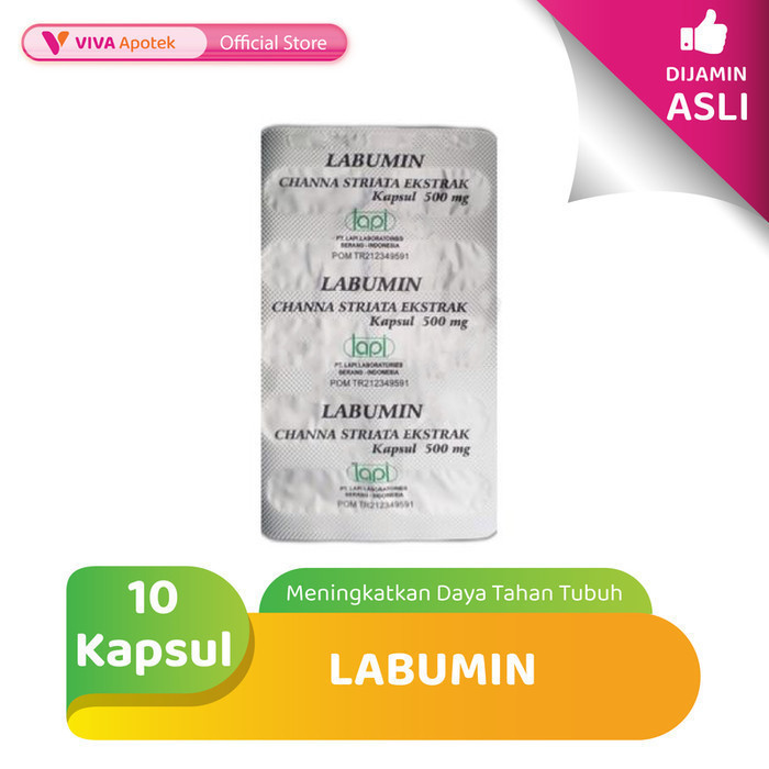 Jual Labumin Suplemen untuk Meningkatkan Daya Tahan Tubuh (10 Kapsul ...