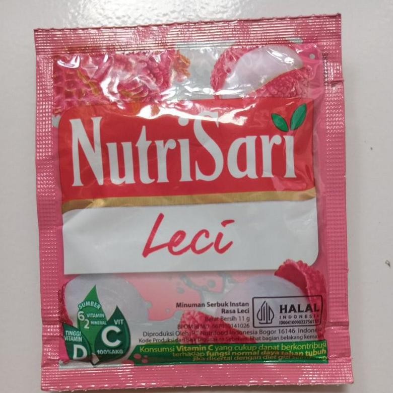 Jual Nutrisari Leci/Minuman Sachet Nutrisari Rasa Leci 1 renteng ...