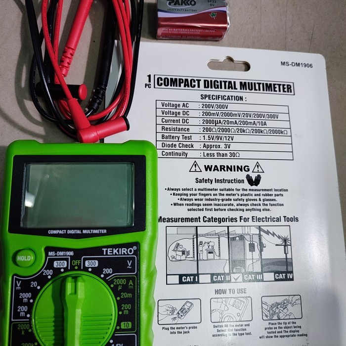 Jual Hemat Tekiro Dm 1906 Multimeter Multitester Avometer Digital ...