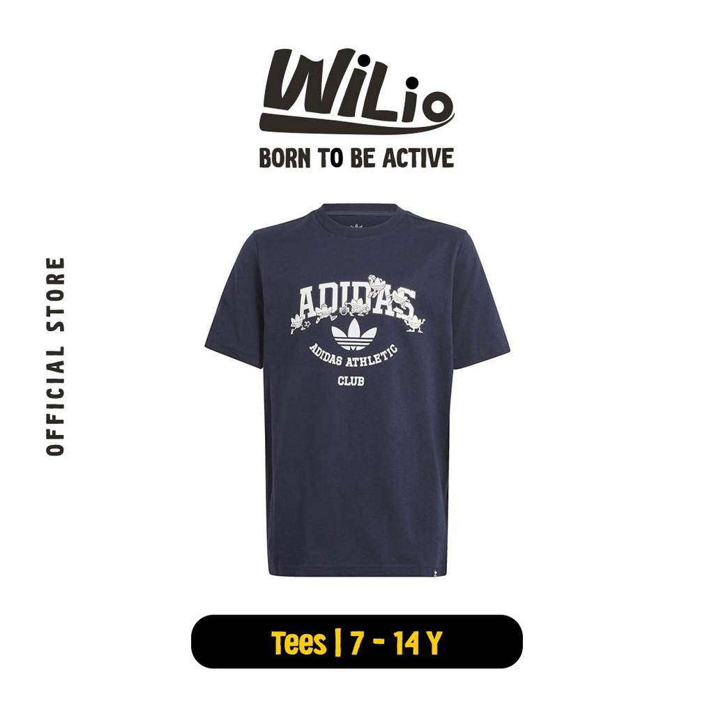 Jual ADIDAS Tee IN4333 - Kaos Anak (Biru Tua) | Shopee Indonesia