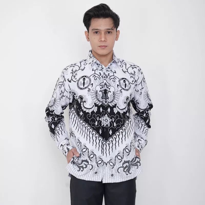 Jual Batik PNS Seragam PGRI pria terbaru 2023 full furing bahan BSY seragam PGRI guru pria ...