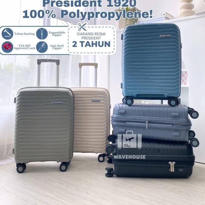 Jual Koper President 1920 20 Inch 24 Inch Tsa Lock Double Zipper ...