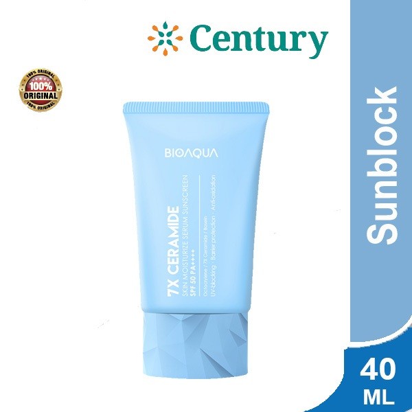 Jual Bioaqua 7X Ceramide Skin Moisturize Sevrum Sunscreen SPF 50 PA ...