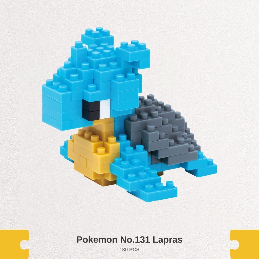 Jual Kawada NBPM-009 Pokemon No.131 Lapras 130 PCS Mini Block | Shopee Indonesia