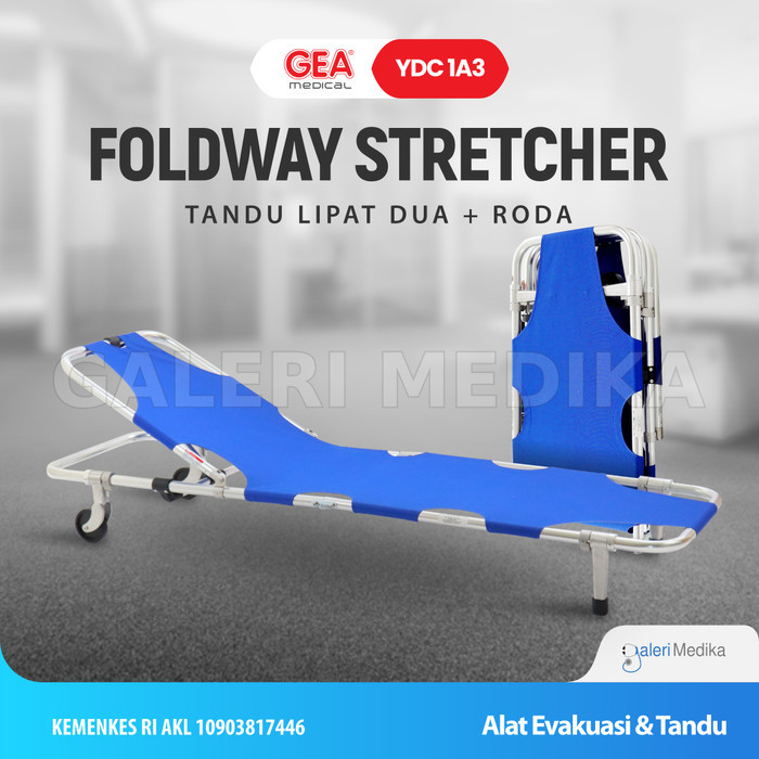 Jual Folding Stretcher Tandu Lipat 2 dengan Roda GEA YDC-1A3 Tandu ...