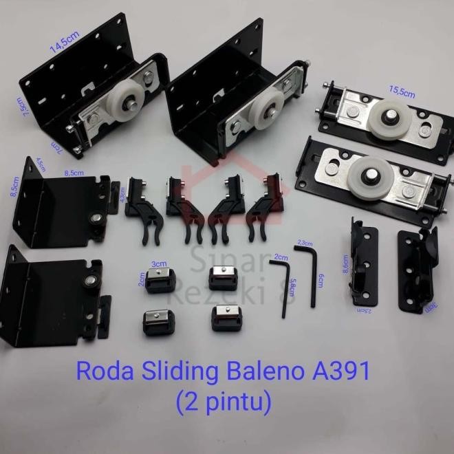 Jual Roda Rel Sliding Baleno A391 2 Pintu / Lemari Geser | Shopee Indonesia