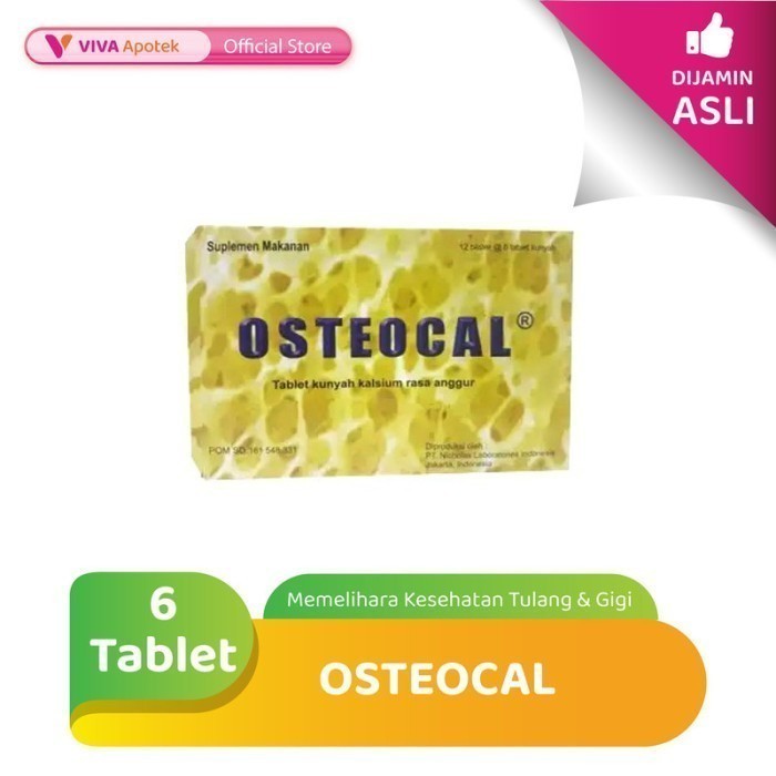 Jual Osteocal Memelihara Kesehatan Tulang & Gigi (6 Tablet) | Shopee ...