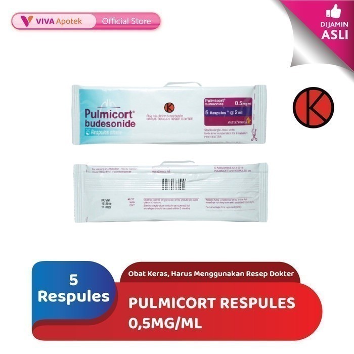 Jual Pulmicort 0,5 mg/ml / Budesonide / Asma Bronkial (5 Respules ...