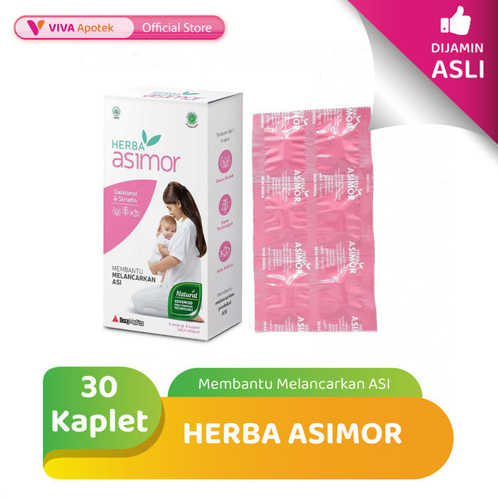 Jual Herba Asimor untuk Membantu Melancarkan ASI (30 Kaplet) | Shopee ...