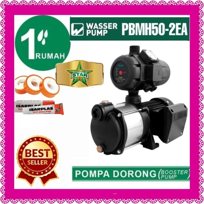 Jual Mesin Pompa Air Dorong Wasser Pbmh50-2Ea Booster Horizontal Pbmh 50- 2 Ready Stock | Shopee ...