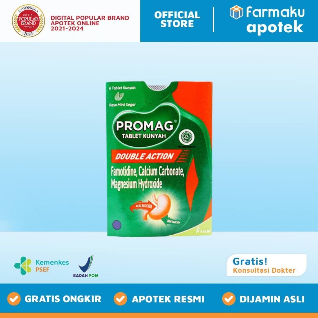 Jual Promag Double Action Blister 6 tablet - BYM | Shopee Indonesia