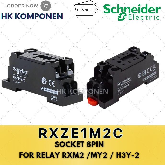 Jual RXZE1M2C SCHNEIDER SOCKET 8PIN FOR RELAY RXM2 READY | Shopee Indonesia