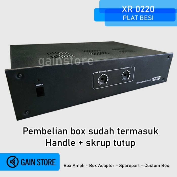 Jual BOX AMPLI XR 0220 AMPLIFIER POWER PLAT BESI | Shopee Indonesia