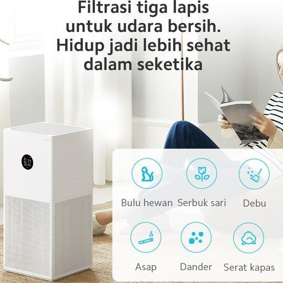 Jual Air Purifier 3C True Hepa Filter Led Display Global Version ...