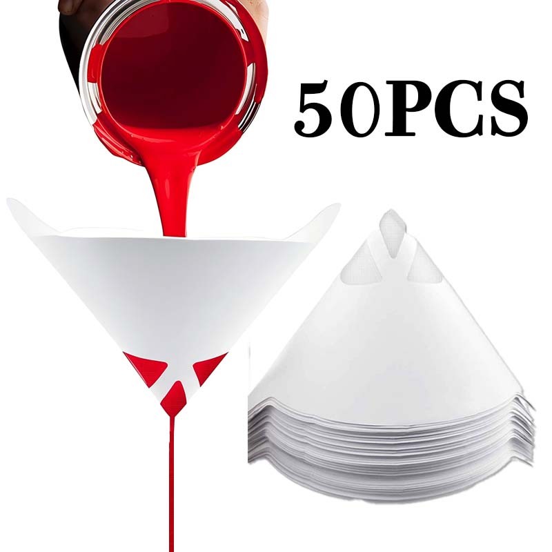 Jual 50pcs Saringan Cat Kertas Kertas Filter Mesh Kertas 100u Micron ...