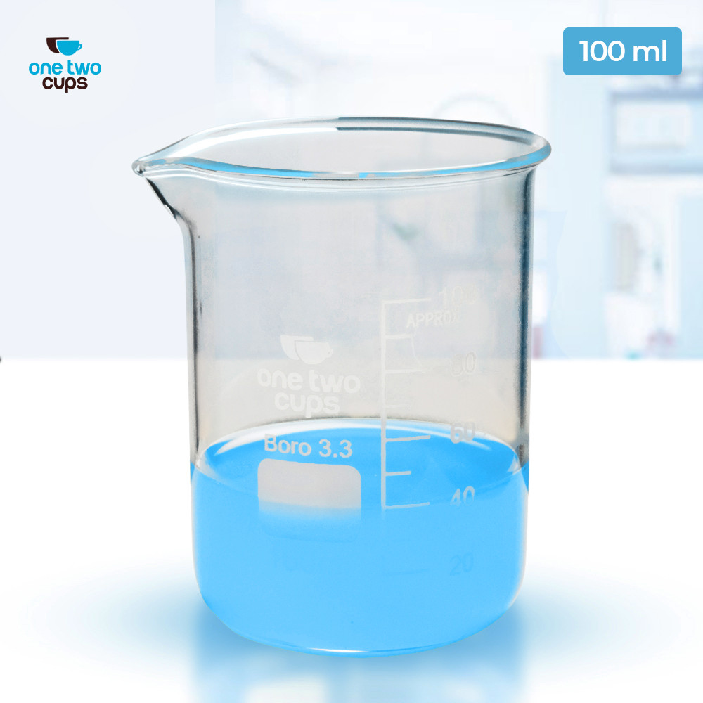 Jual One Two Cups Gelas Ukur Lab Kimia Multifungsi Borosilicate Glass ...