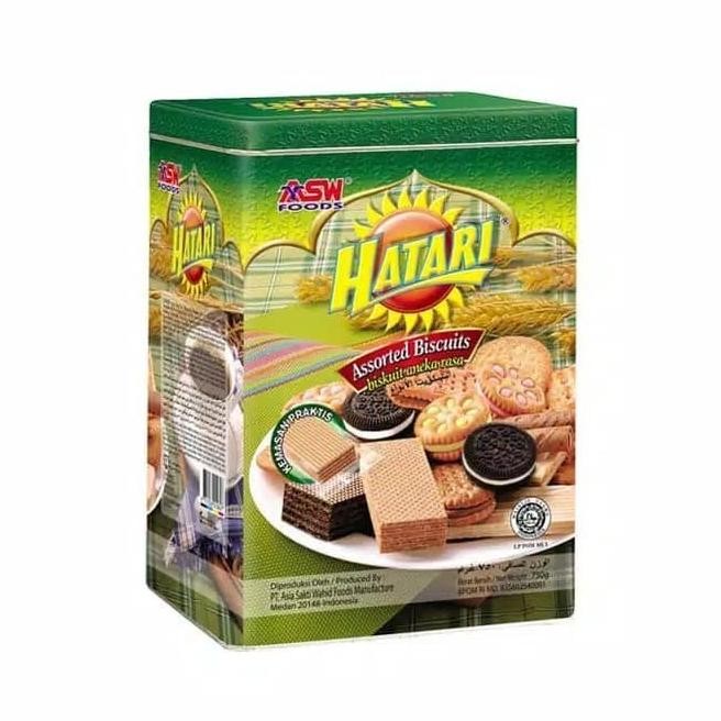 Jual Asw Foods Hatari Assorted Biscuit 750G-Biskuit Aneka Rasa Kaleng ...