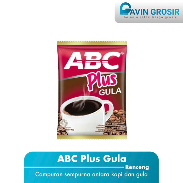 Jual Kopi hitam instan ABC Plus (Kopi + Gula) | Shopee Indonesia