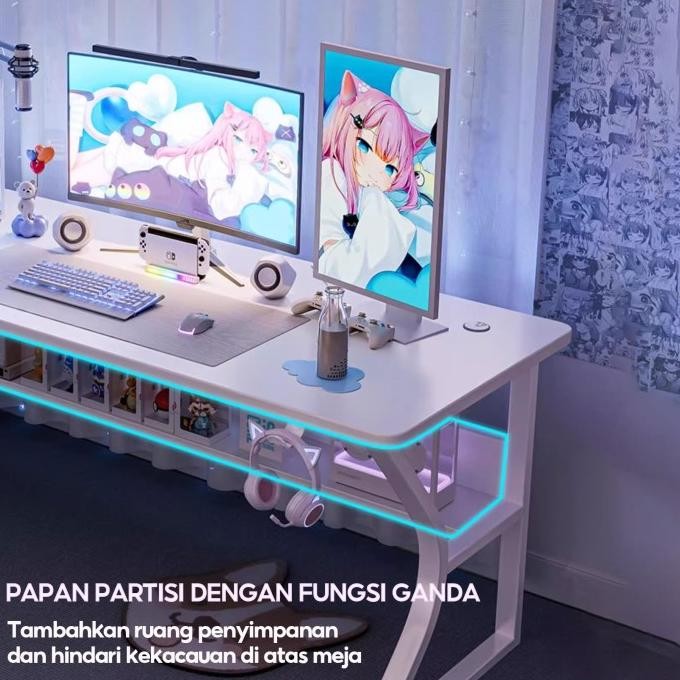 Jual KUCA Meja Komputer Gaming Minimalis Modern Meja Belajar Meja ...