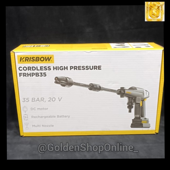 Jual Mesin Jet Steam Krisbow High Pressure Cleaner 35 Bar Cordless ...