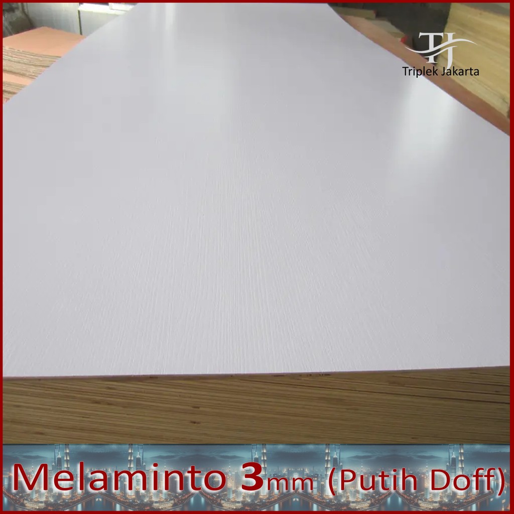 Jual Triplek Melamin 3mm 80x130 cm | ISI 3 LEMBAR | Putih Doff 1 Muka ...