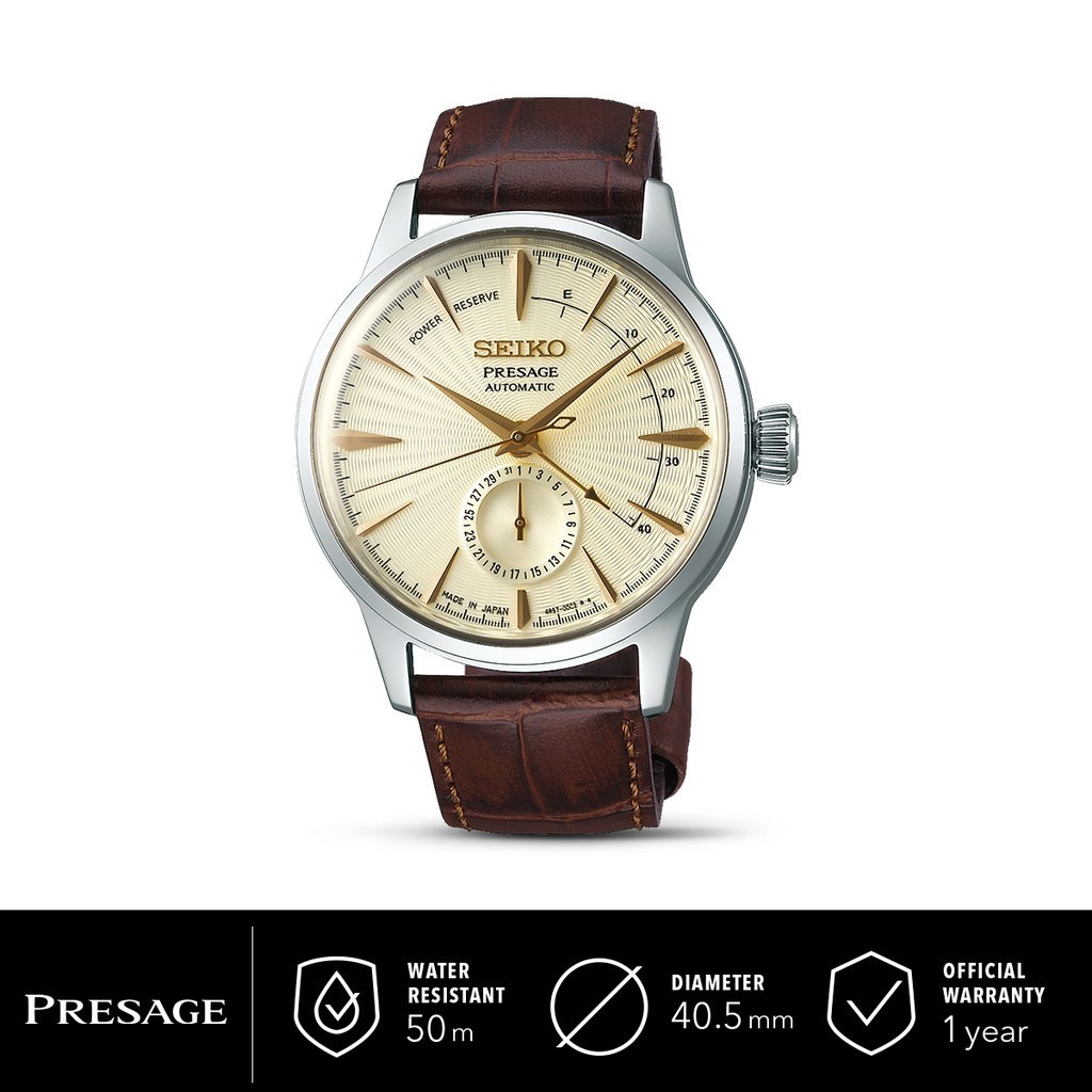Jual Jam Tangan Pria Seiko Presage SSA387J1 Cocktail Golden Champagne ...