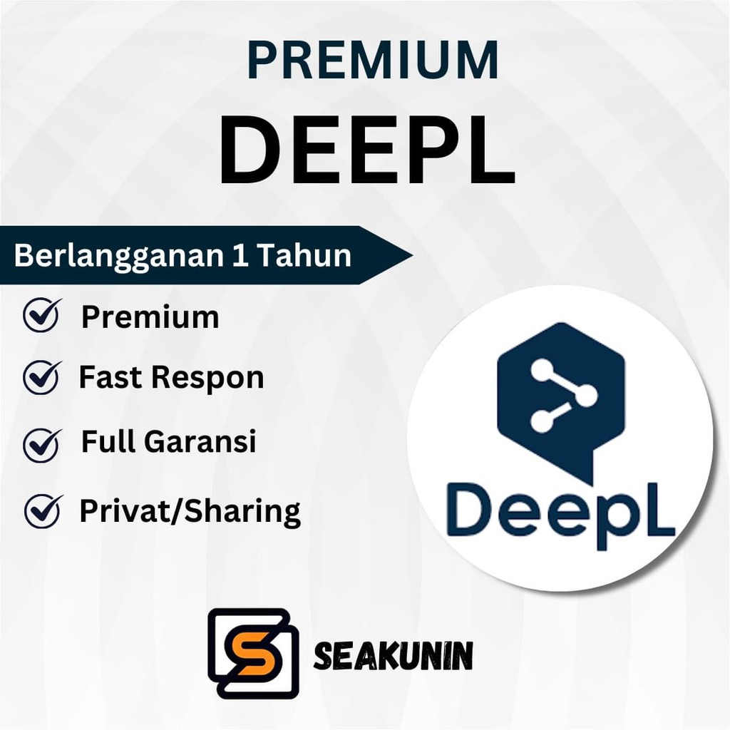 Jual Deepl Pro Advanced + Write Pro Privaate Akun 1 Tahun | Shopee ...
