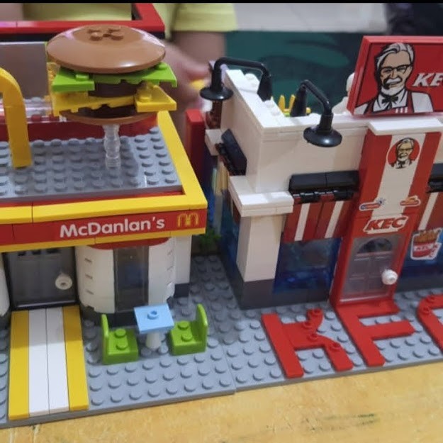 Jual Mainan Lego KFC MCD PIZZA HUT Block Miniatur Toko Waralaba Balok ...