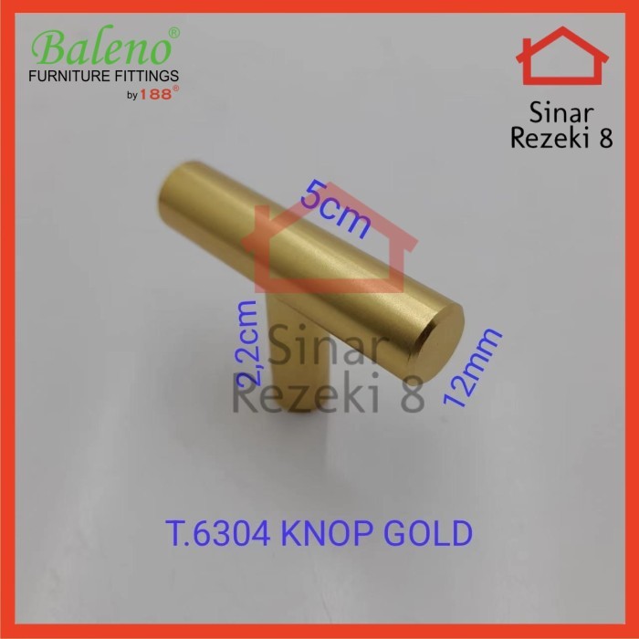 Jual Laci - Handle 6304 Gold Knob T / Tarikan Laci Pintu Minimalis ...
