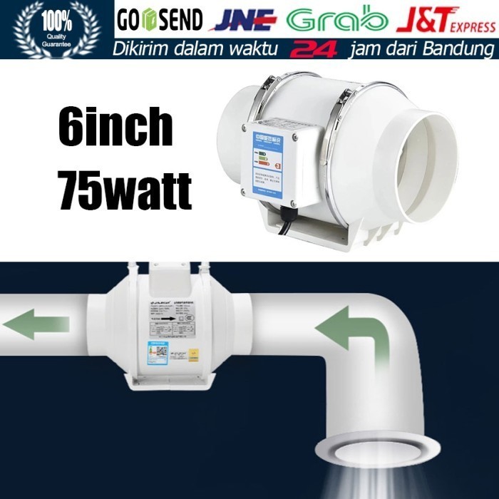 Jual newstok!! 4" Inline Duct Fan Blower Hisap/Hydroponic Fan Mixed/Extractor Fan | Shopee Indonesia