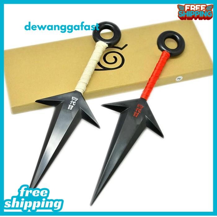 Jual NINJA NARUTO KUNAI 4TH GENERATION KNIFE TOY PLASTIK MAIN PEDANG ...