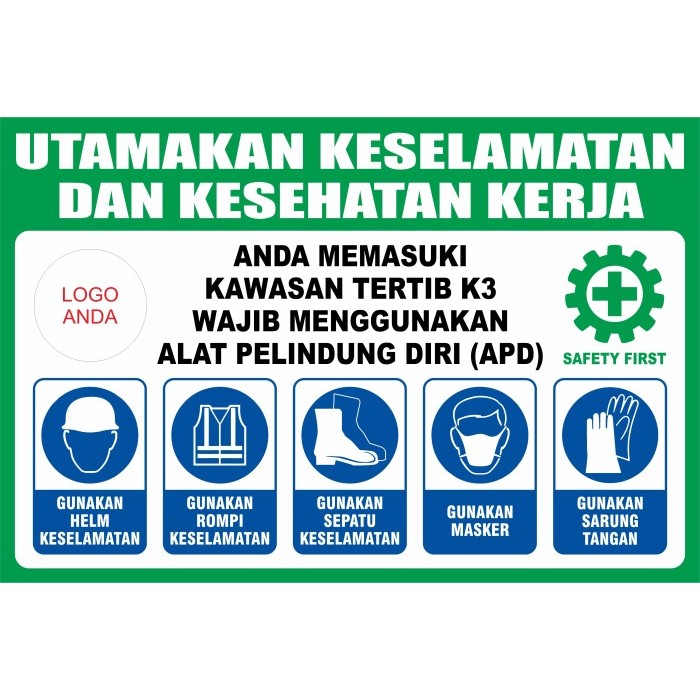 Jual Banner / Spanduk K3 Safety Ukuran 3X2 Horizontal Terbaik | Shopee Indonesia