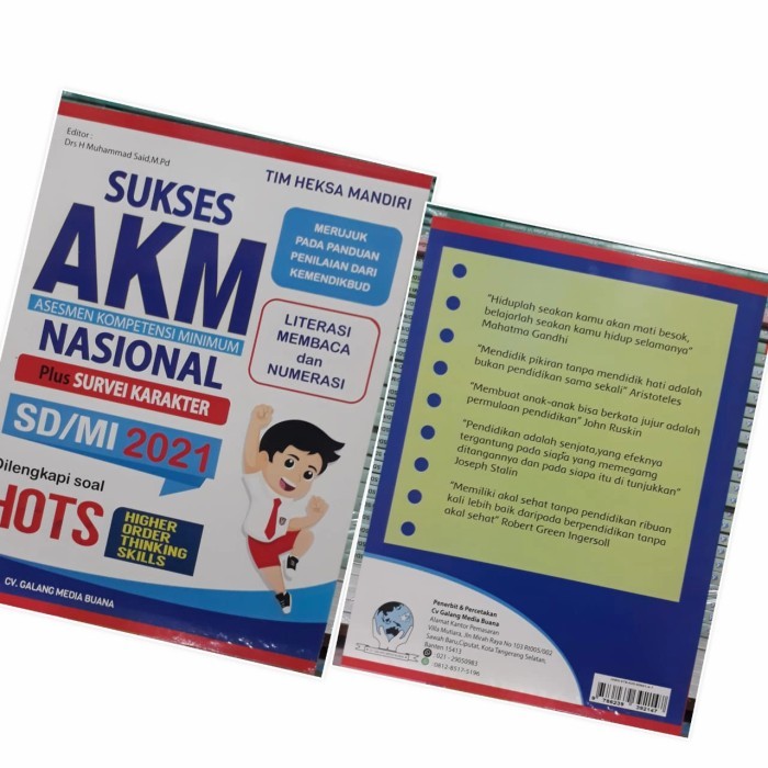 Jual Buku Sukses Akm Nasional SD/MI 2021 + SK Asesmen CV. Galang Med ...