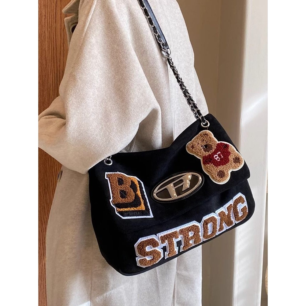 Jual Tas Bahu Rantai Antik Buram, Tote Komuter Tas Selempang Serbaguna ...