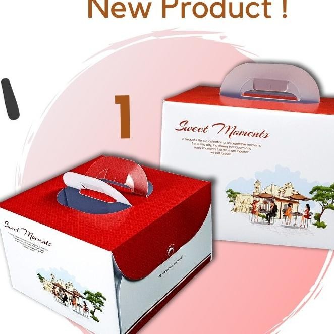 Jual Cake Box Handle/kotak kue handle 252517.5 cm(1 pack) | Shopee ...