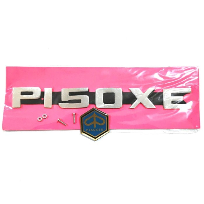 Jual Emblem Merk Vespa P150Xe Exclusive Pxe Balok Pakai Baut Barang ...