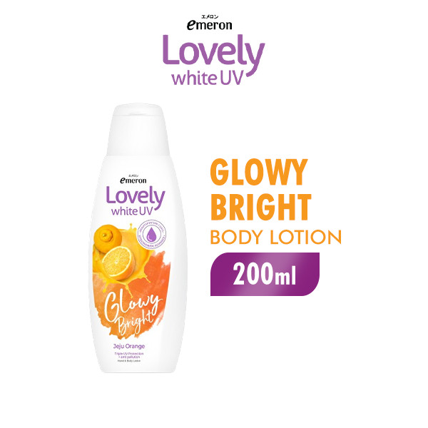 Jual Emeron Lovely White Hand & Body Lotion UV Glowy Bright 200 ml ...