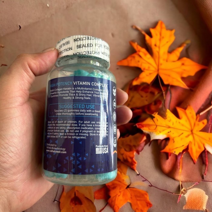 Jual Biotin 5000mcg plus Collagen Keratin 14 Nutrisi untuk Kesehatan ...