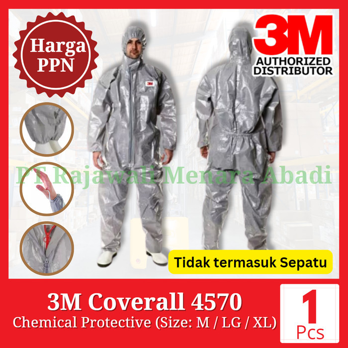 Jual 3M Chemical Protective Coverall 4570 (Varian Size) Barangbaru ...