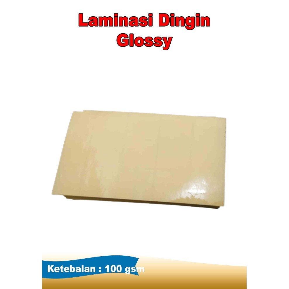 Jual Plastik Sticker Laminasi Dingin Glossy dan Doff KTP Laminating ID ...