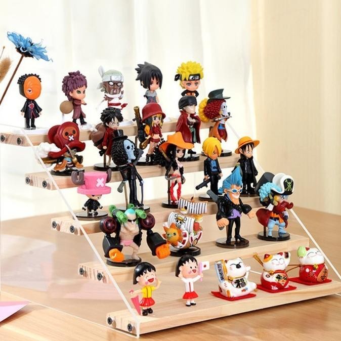 Jual Stand Display Rack Action Figure Diecast Rak Susun Akrilik Kayu ...