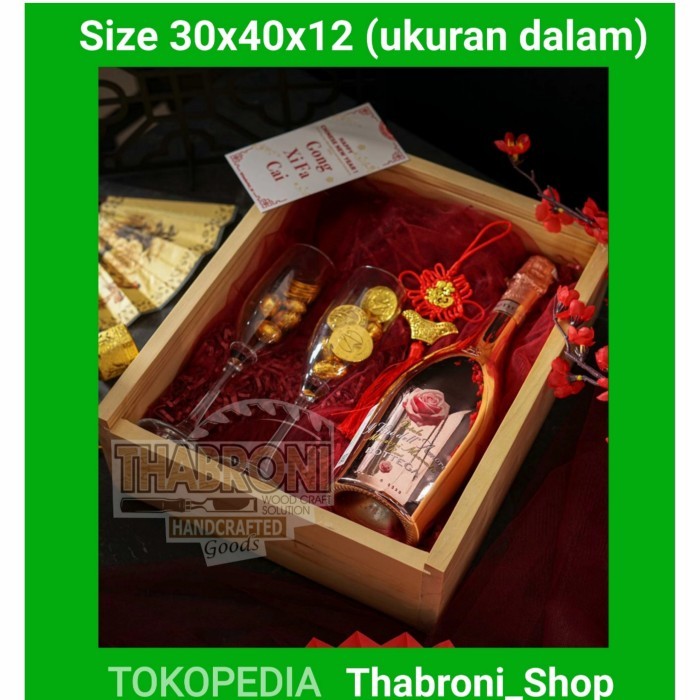 Jual Gift Box Akrilik Acrylic Kotak Kue Kayu Serbaguna Kotak Hadiah ...
