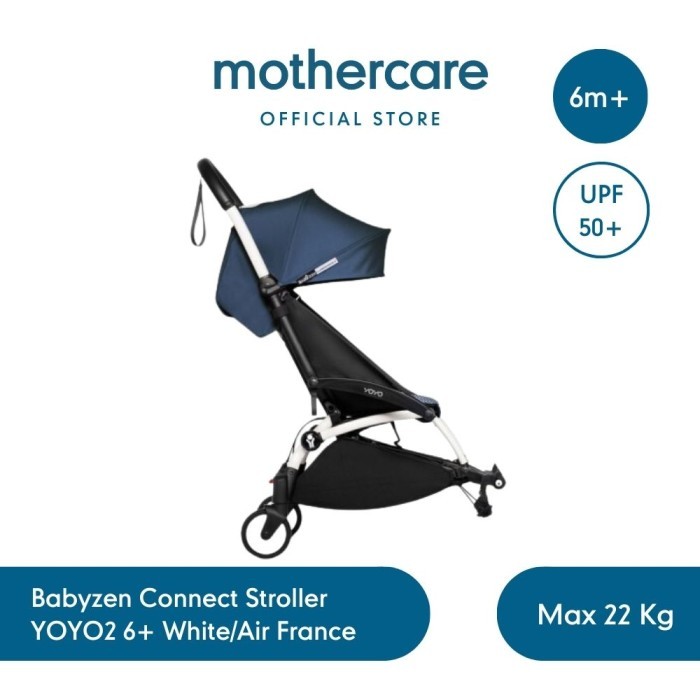 Jual Stokke Complete Connect Stroller YOYO 6+ White/Air France ...