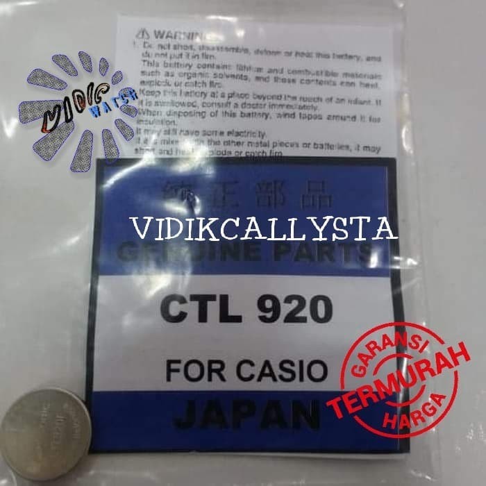 Jual Terlaris Casio Panasonic Capacitor Solar Battery Rechargeable ...
